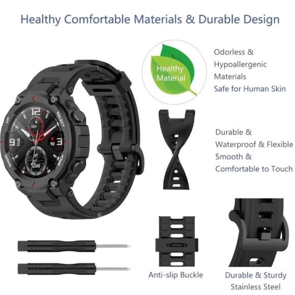 Amazfit | Accessories | Mens Amazfit T Rex Pro Green Black Camouflage ...